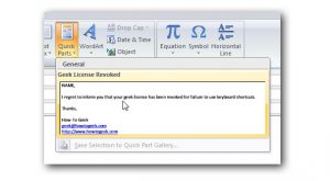 Guide: How to Use Quick Parts in Microsoft Outlook